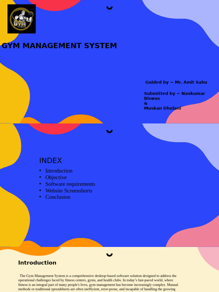 Gym Management System Overview | PDF | Login | Computing