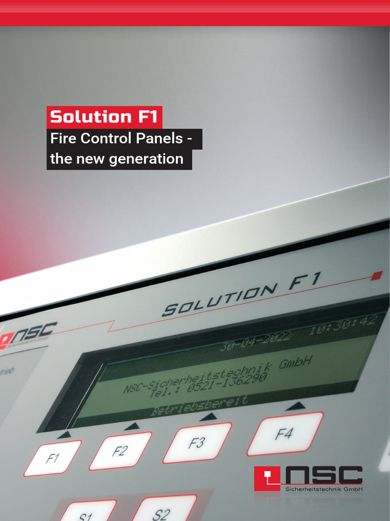 NSC Solution F1 Fire Control Panel Overview | PDF | Power Supply ...
