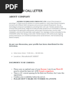 Aspirity Technology Interview Call Letter | PDF | Business