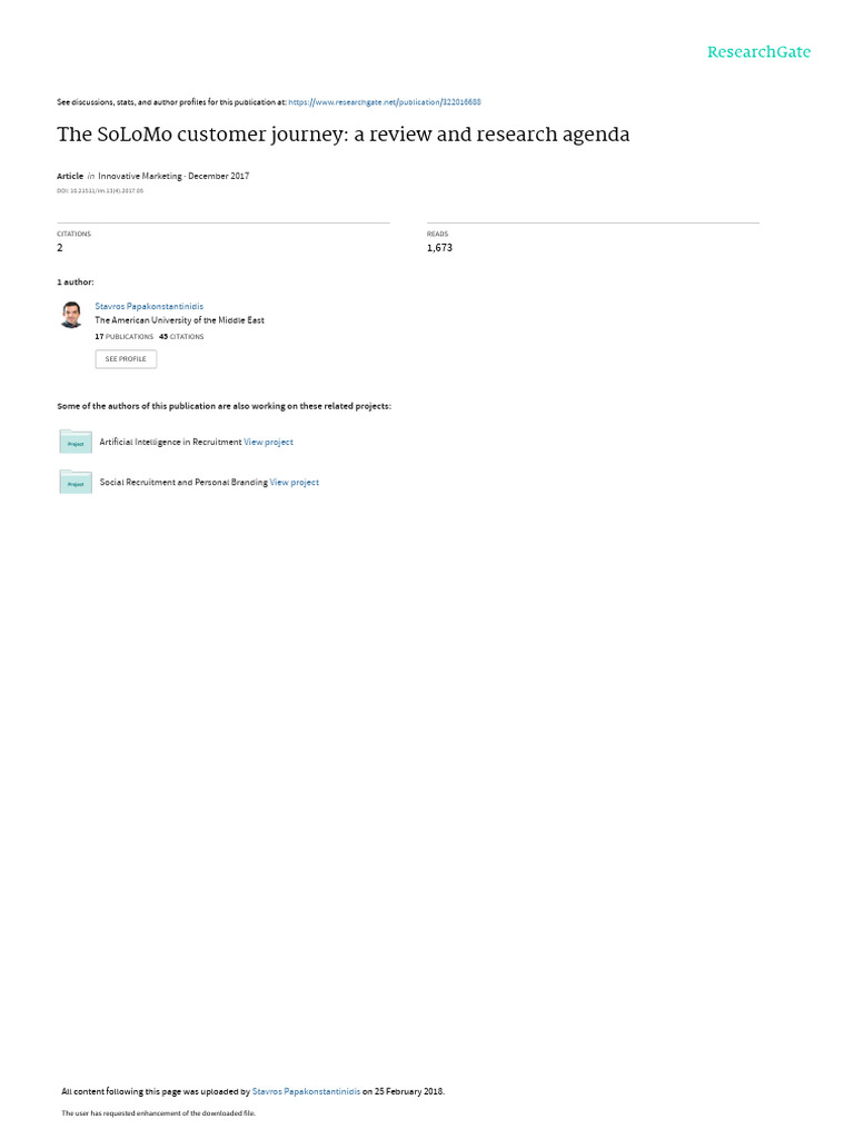 SoLoMo Customer Journey Review | PDF | Social Media | Popular Culture ...