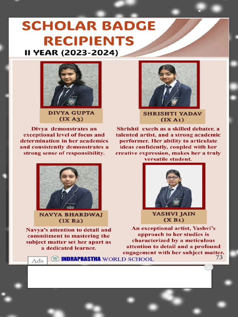 Scholar Book 2023-2024 | PDF