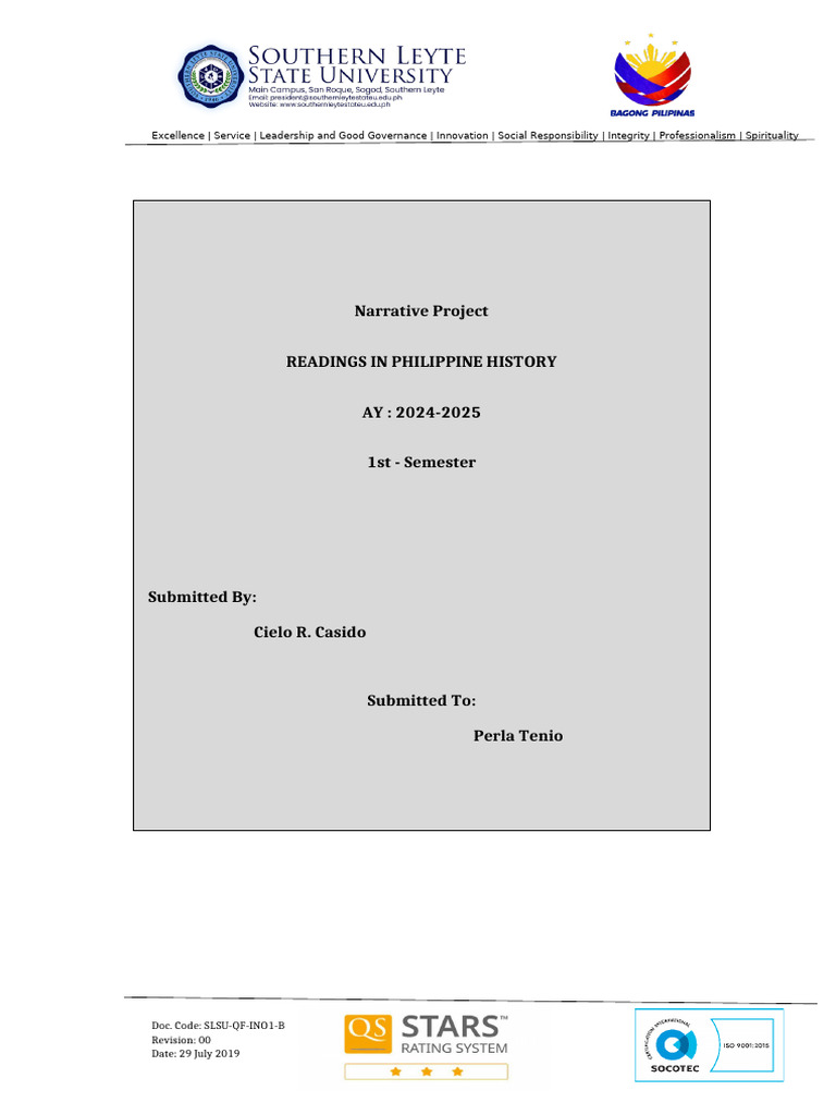narrative report of rph | PDF | Philippines