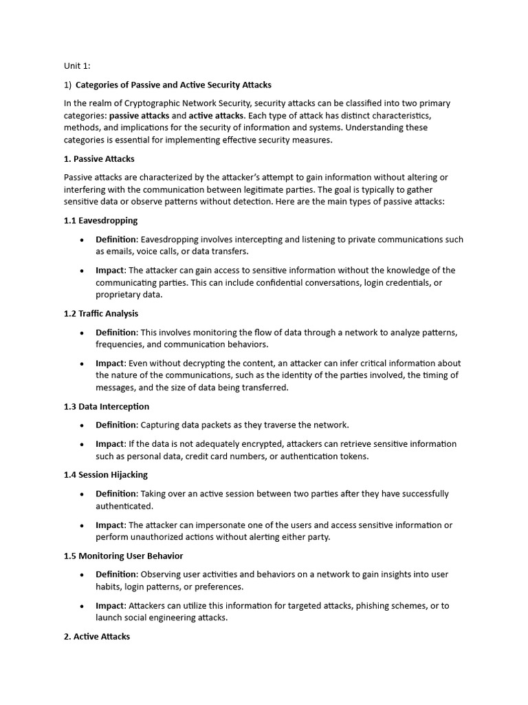 unit 1 and 2 | PDF | Encryption | Cipher