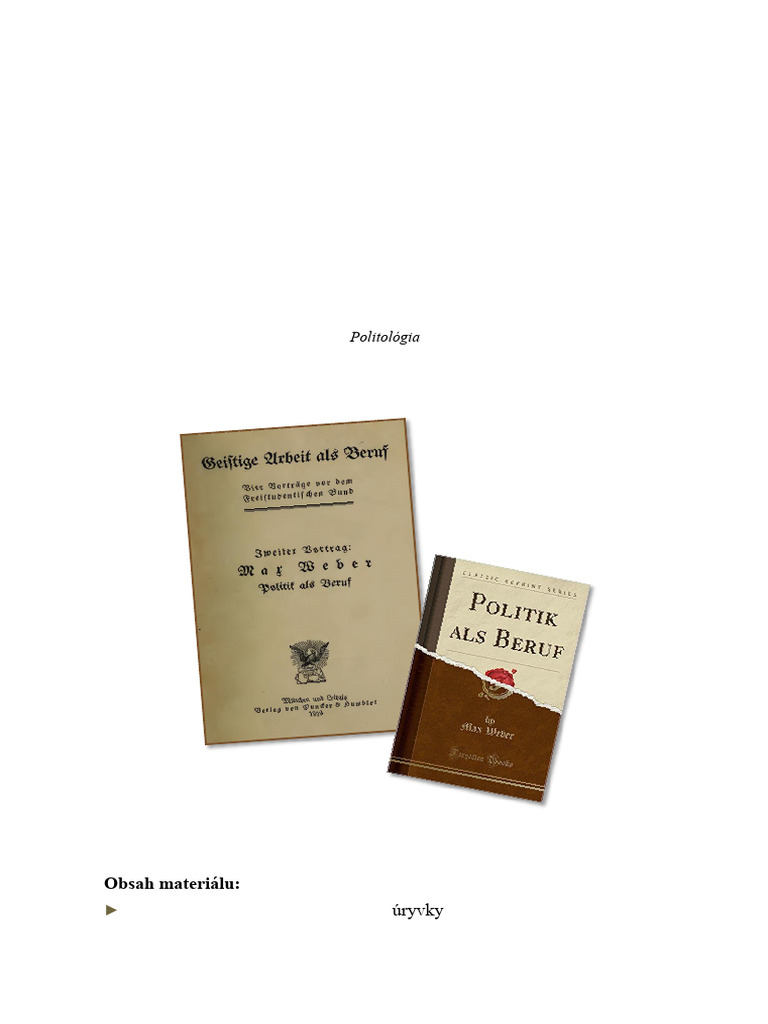 Materiál 5 - Max Weber - ČB | PDF