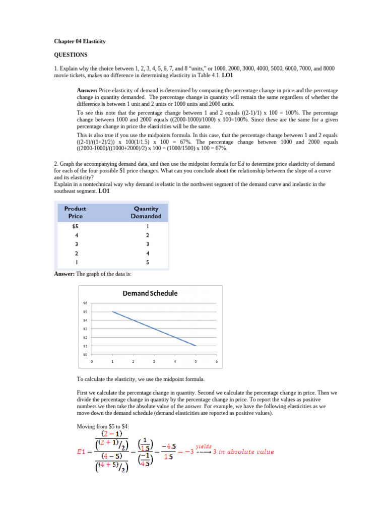 elasticity | PDF | Elasticity (Economics) | Price Elasticity Of Demand
