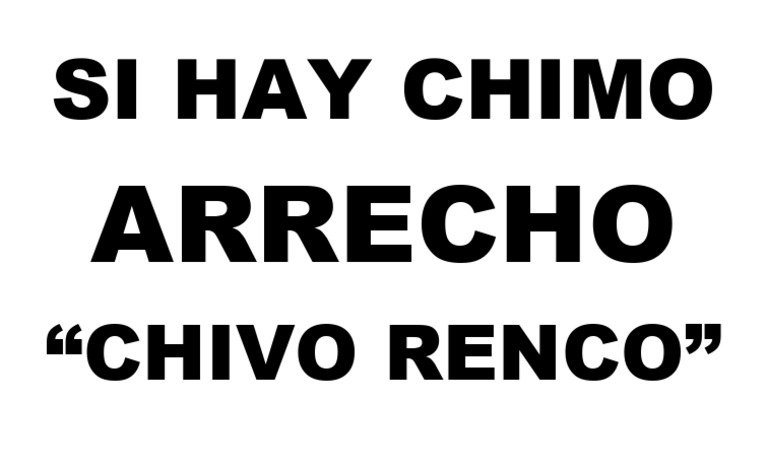 Si Hay Chimo Arrecho | PDF