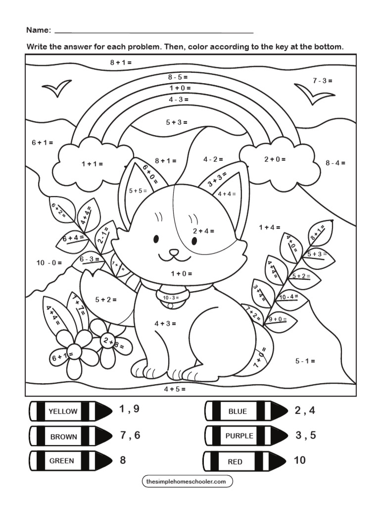 Color by Adition and Subtraction | PDF | Color | Yellow