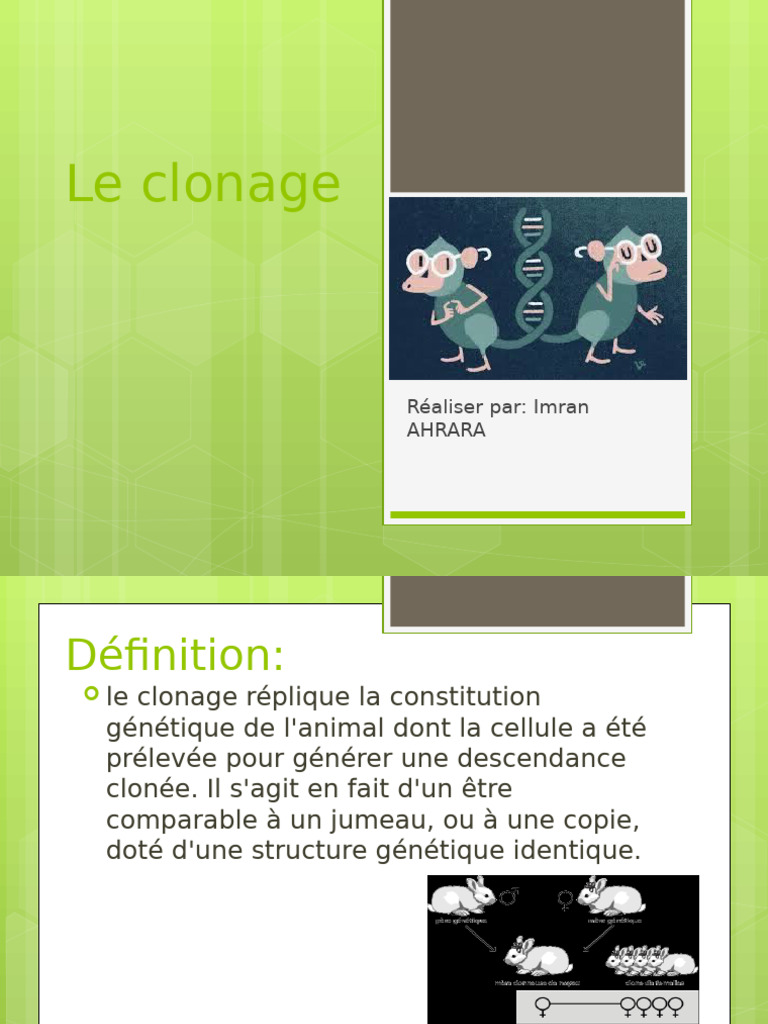 Le Clonage | PDF