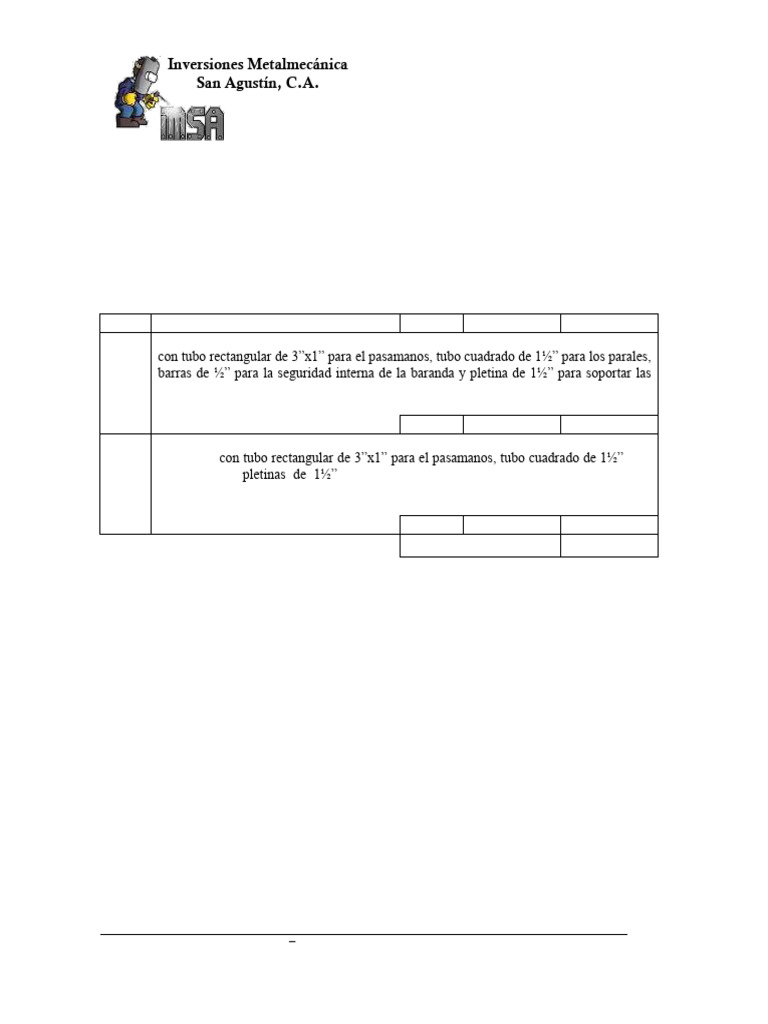 P-241211C Barandas | PDF