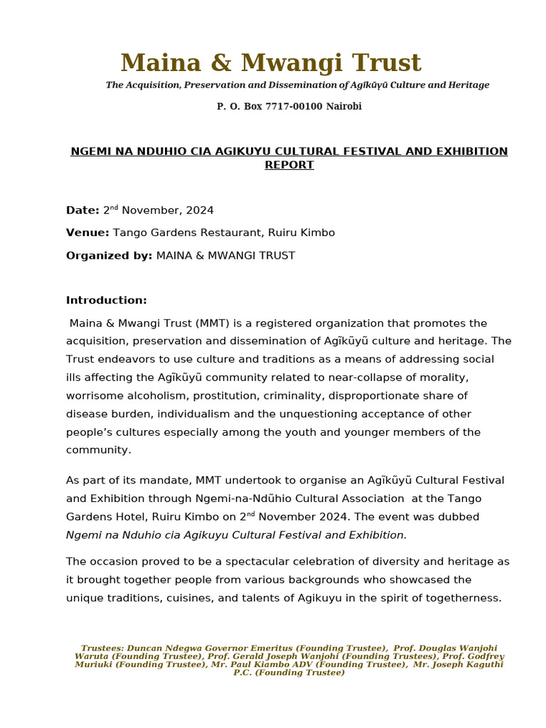 1cultural Festival Report | PDF