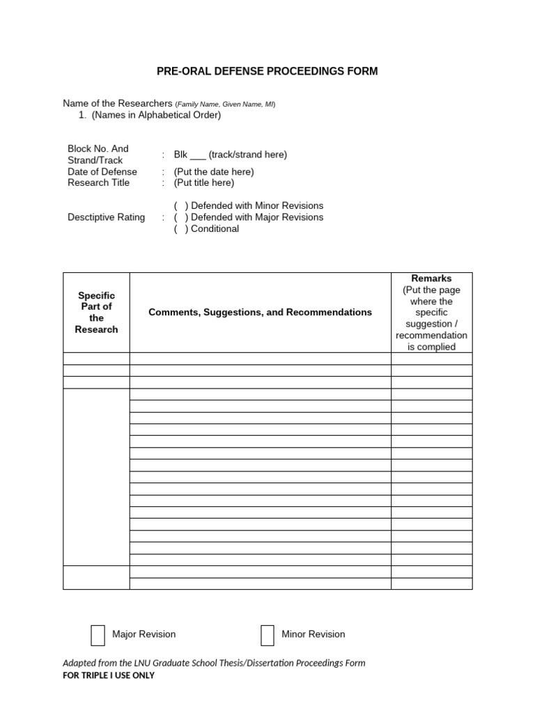 Research Proceedings Form | PDF