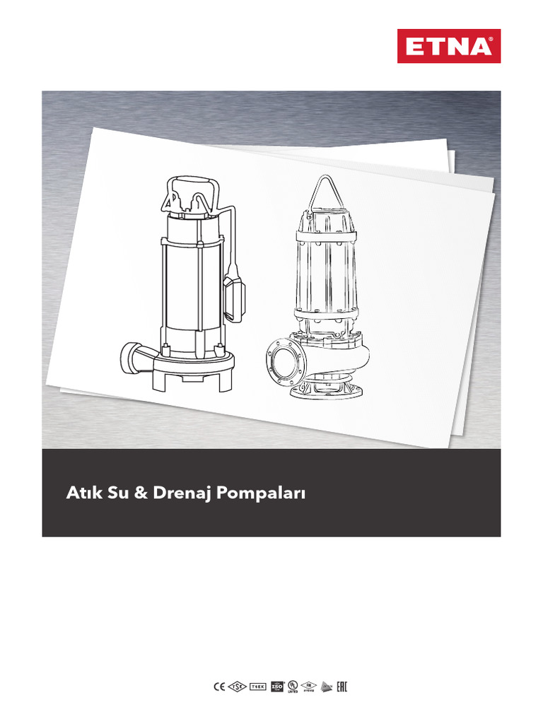 Atiksisudrenajpompasi Teknikbrosuru tr09 | PDF