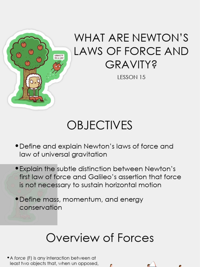 W15+What+Are+Newton%27s+Law+of+Force+and+Gravity | PDF | Force | Newton ...