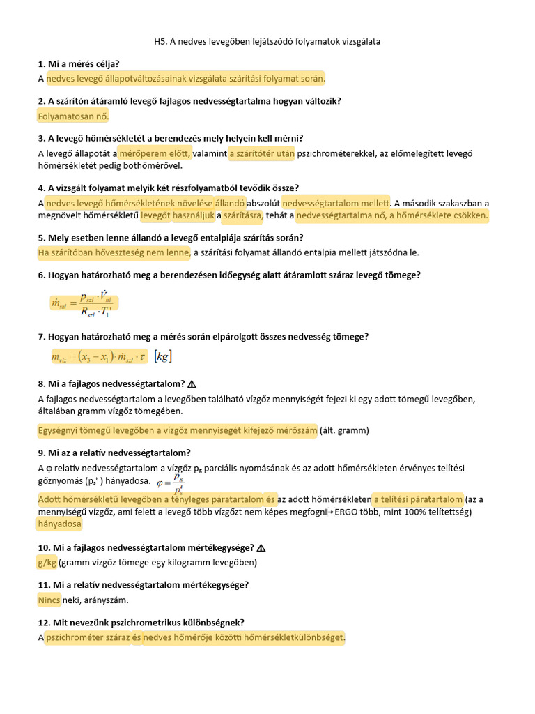 H5 Kidolgozott | PDF