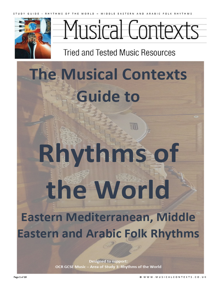 Musical Contexts Rhythms of The World Eastern Mediterranean Middle ...