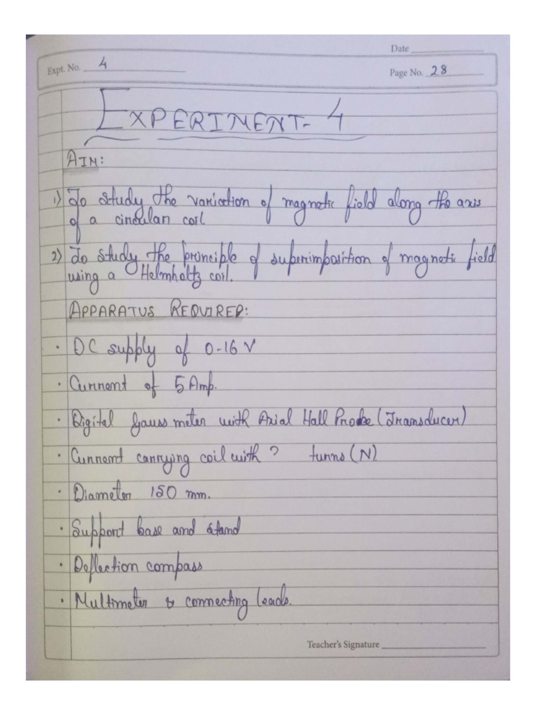 Phy Practical 4 | PDF