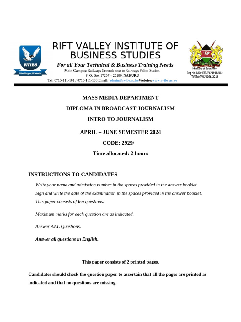 intro to journalism | PDF | News | Journalism