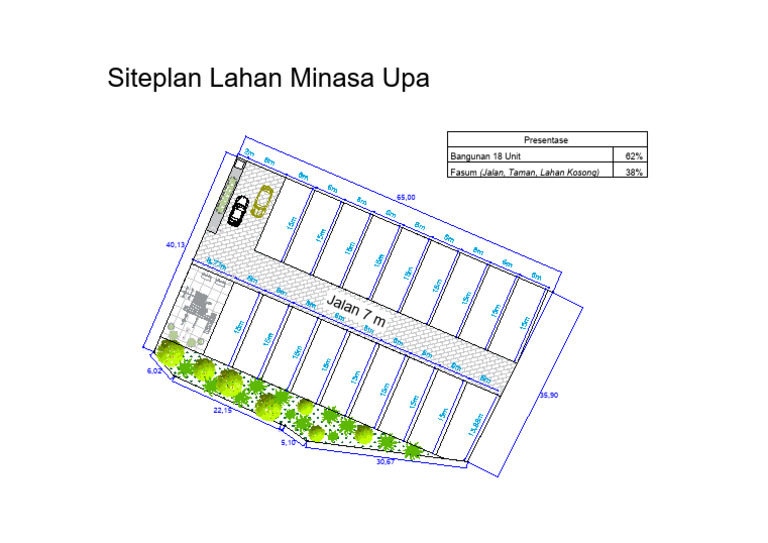Siteplan Minasa Upa Blok G21 | PDF