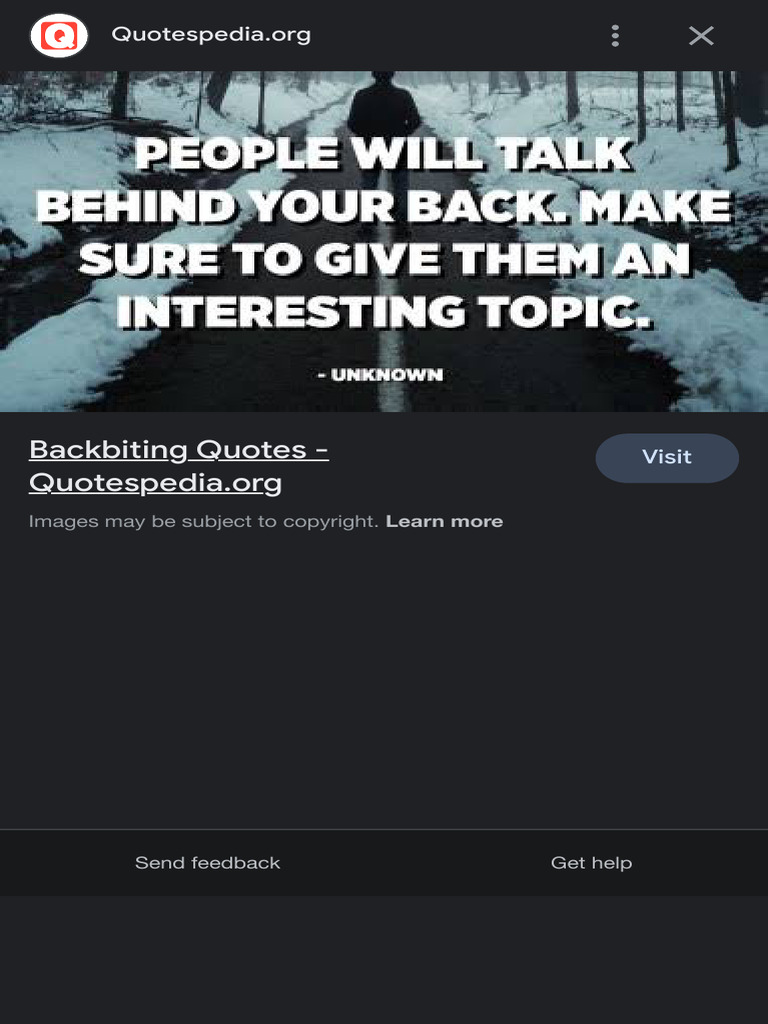 Backbiting Quotes - Google Search | PDF