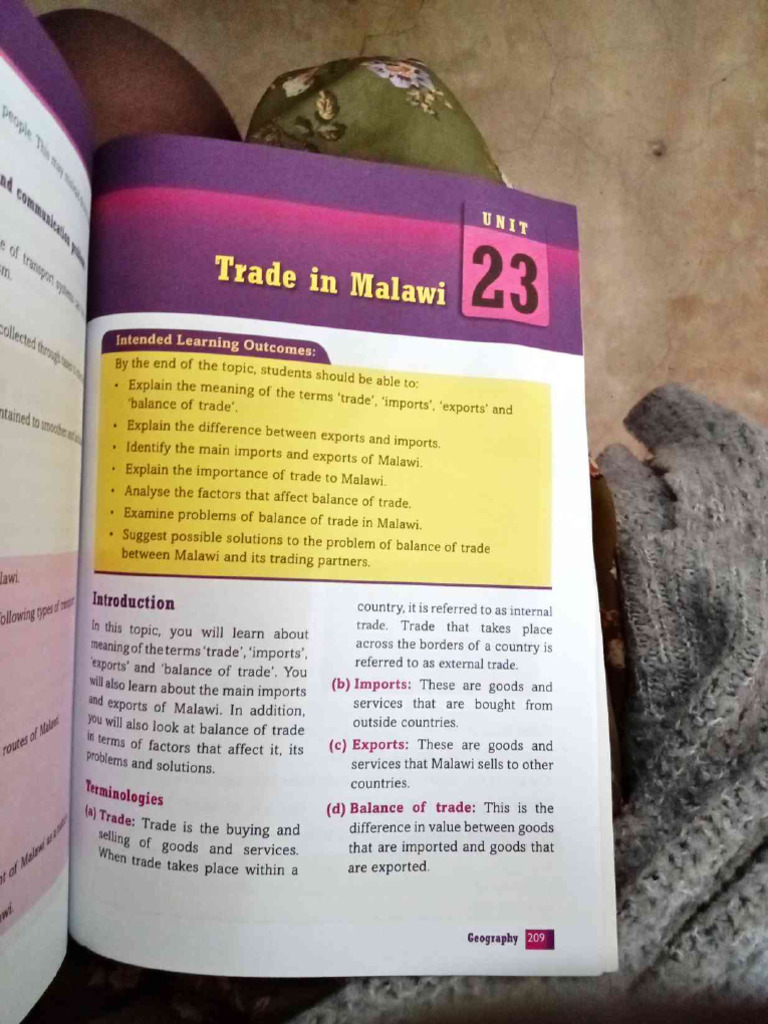 Unit 23 - Trade in Malawi | PDF