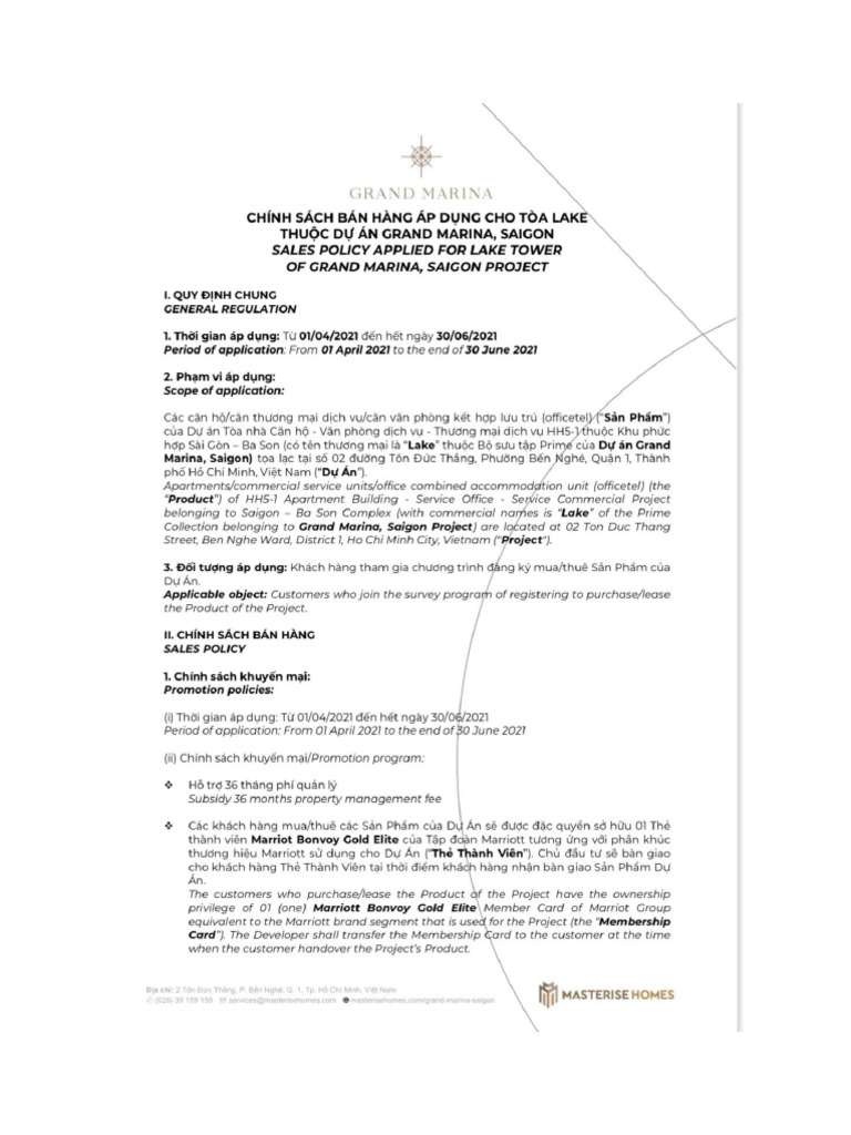 GMS_CSBH TÒA LAKE | PDF