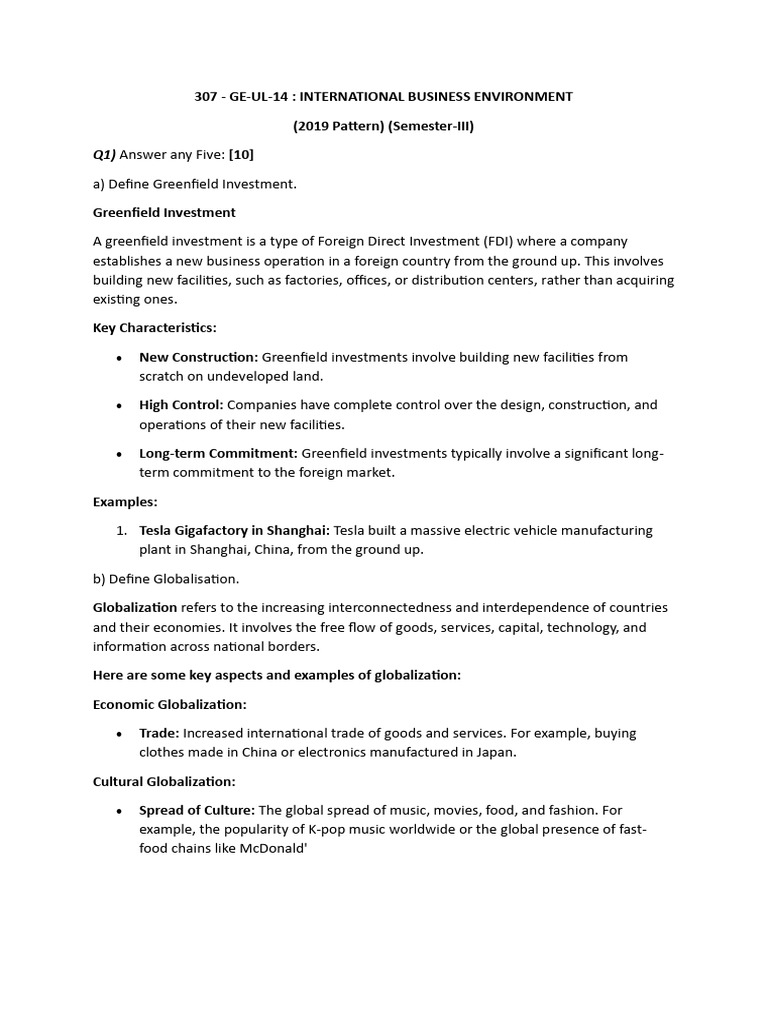 IB Answer Key All Papers | PDF | Foreign Exchange Market ...