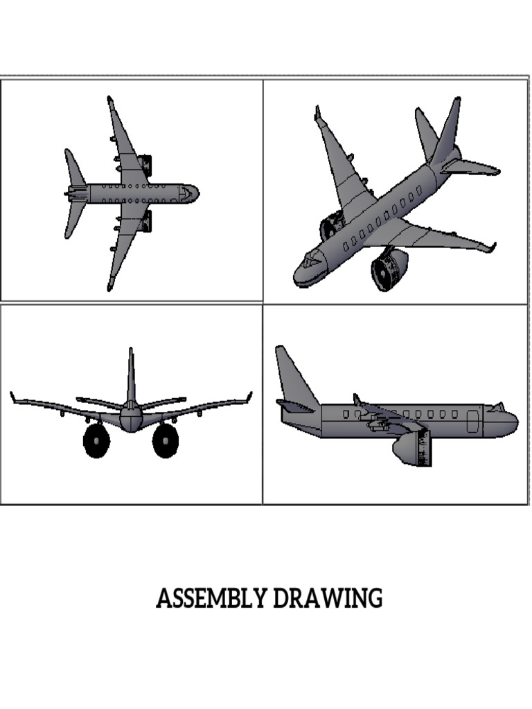 3D MODEL PDF AUTOCAD AIRPLANE | PDF
