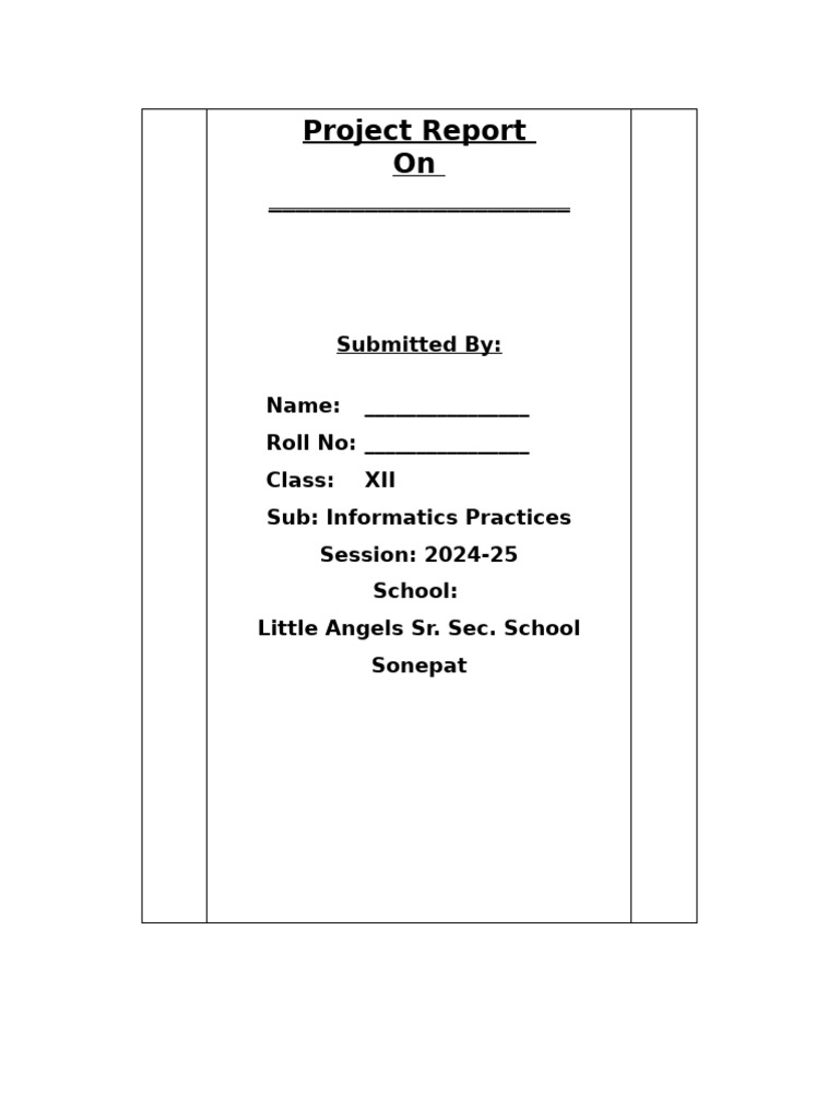 Project Starting Pages | PDF