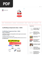 Scaffolding Component Size Standards | PDF | Scaffolding | Manufactured Goods
