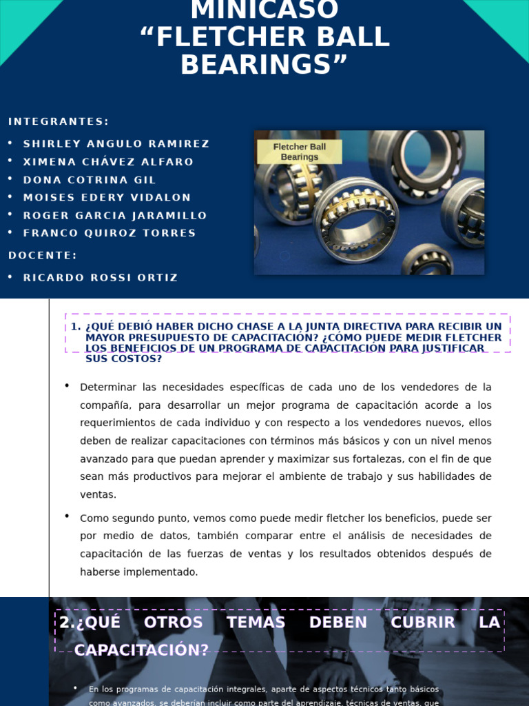 TRABAJO GRUPAL-“Fletcher Ball Bearings” | PDF