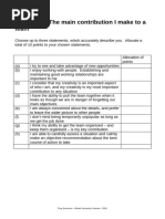 Belbin Team Roles Questionnaire | PDF | Thought | Behavioural Sciences