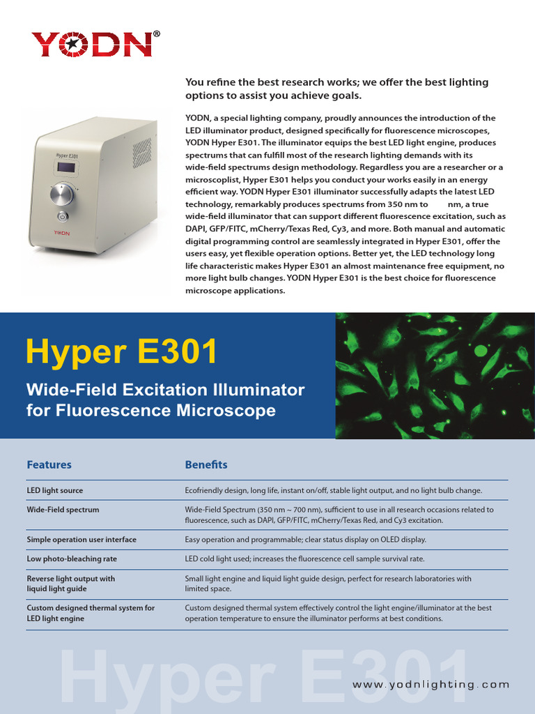 yodn_hyper_e301_en_200113 | PDF | Light Emitting Diode | Fluorescence