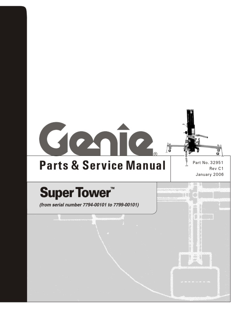 Geni STower Recambios | PDF | Troubleshooting | Crane (Machine)