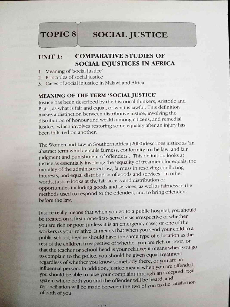 SOCIAL STUDIES-Topic 8 Social Justice | PDF