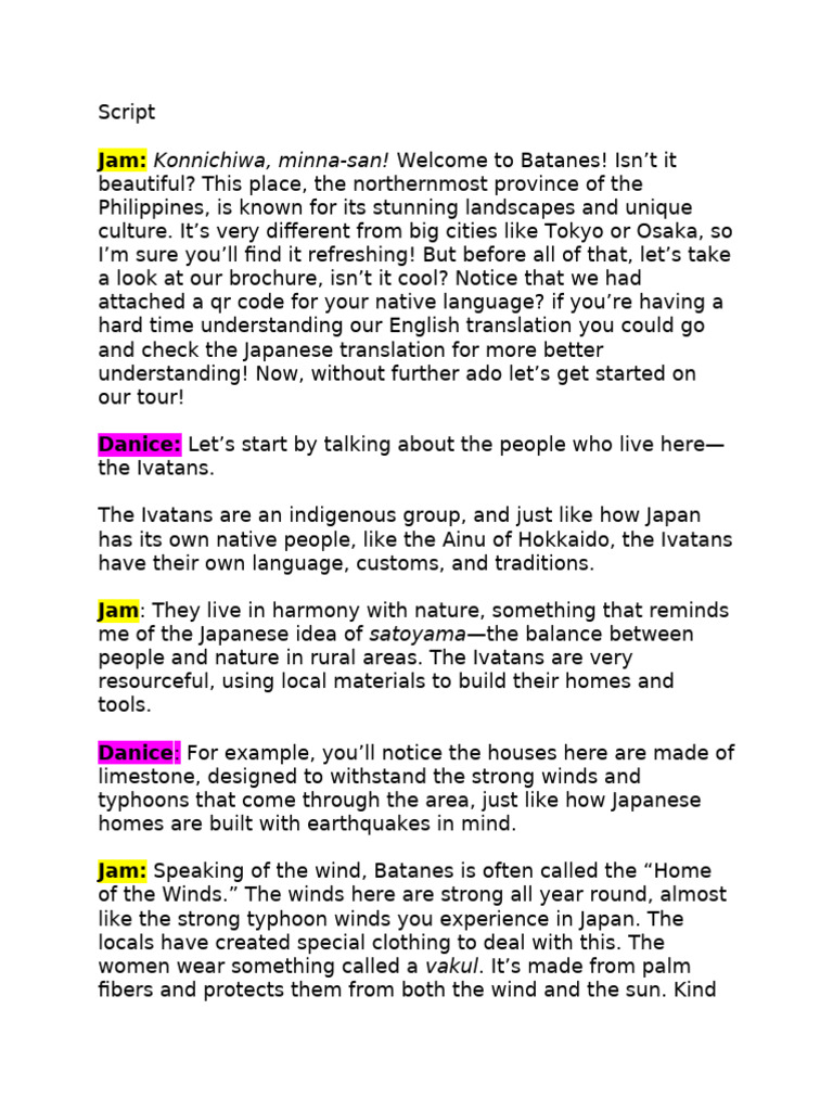 script-brochure | PDF | Japan