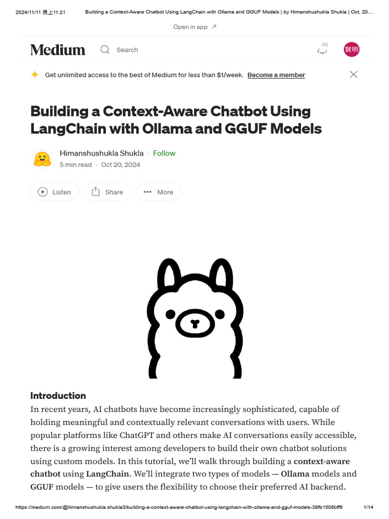 Context-Aware Chatbot with LangChain | PDF | Artificial Intelligence ...