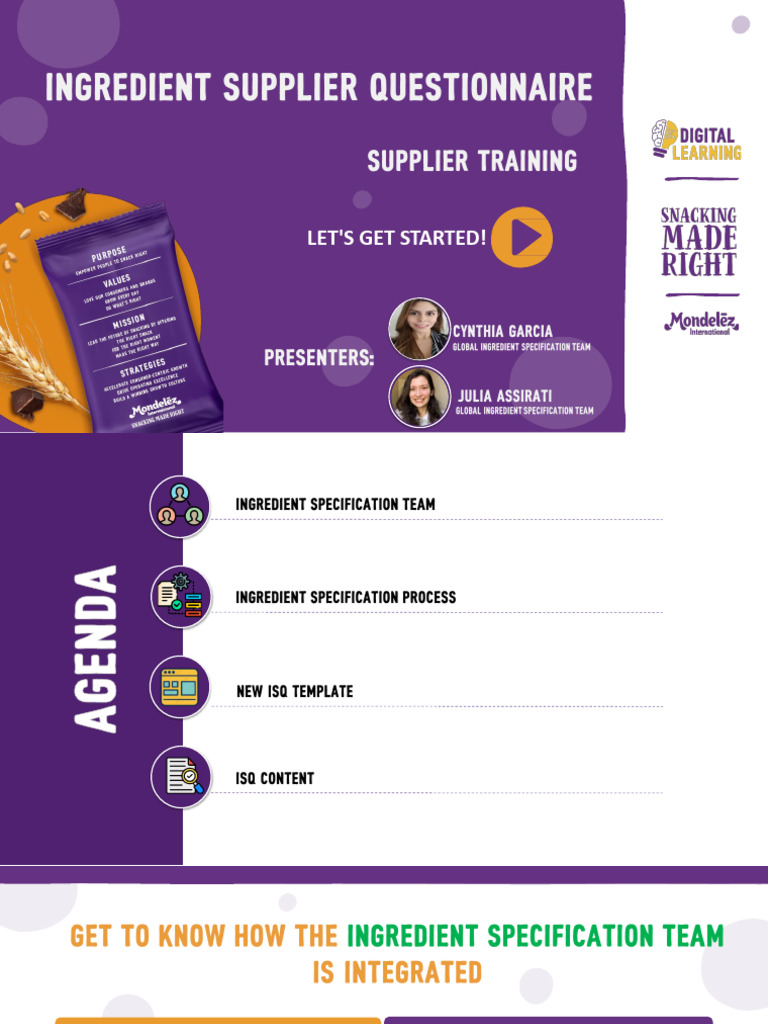 Ingredient Supplier Questionnaire Process | PDF | Food And Drug ...