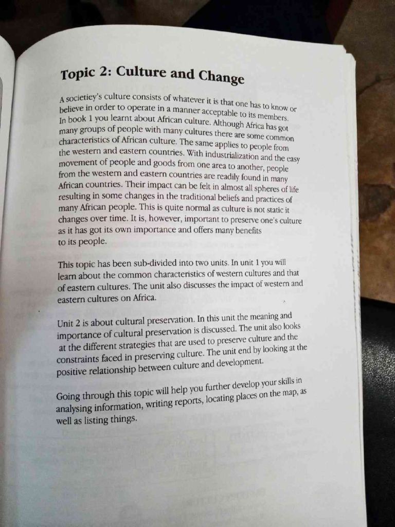 SOCIAL STUDIES-Topic 3 Culture & Change | PDF