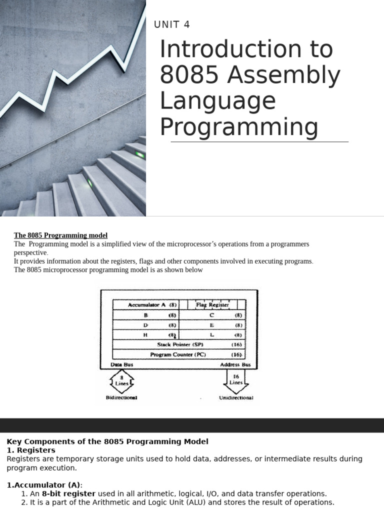 8085 Assembly Programming Guide | PDF | Binary Coded Decimal | Assembly Language