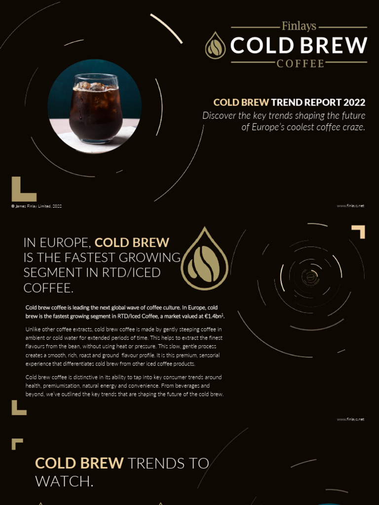 Cold Brew Coffee Trends 2022 | PDF | Coffee | Drink