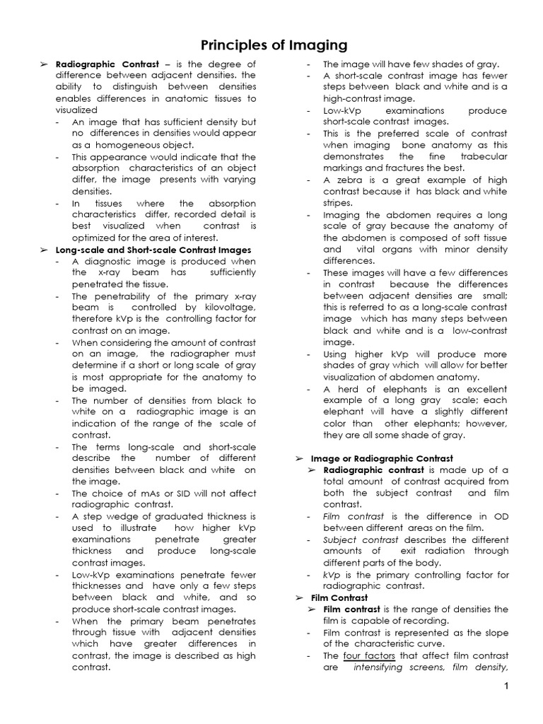 Rt 203 – Principles of Imaging | PDF | Radiography | X Ray