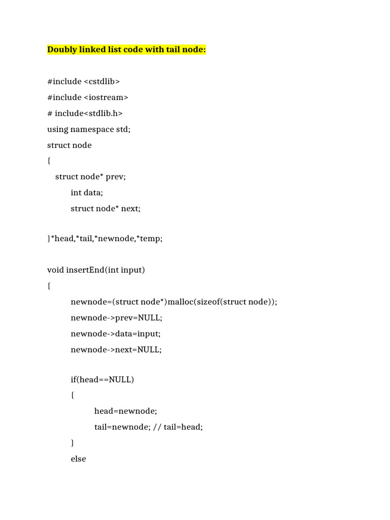 Doubly Linked List Program1 | PDF | Software Development | Computer Data