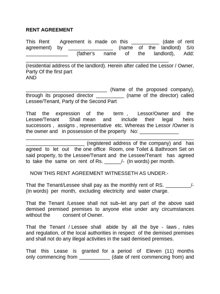 Agreement for Ghar | PDF | Lease | Leasehold Estate