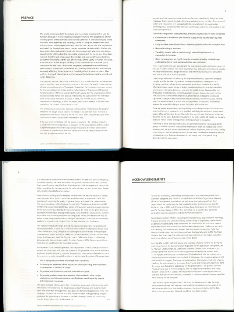 Dev Kumar Chakraborty -Anthropometry Data | PDF