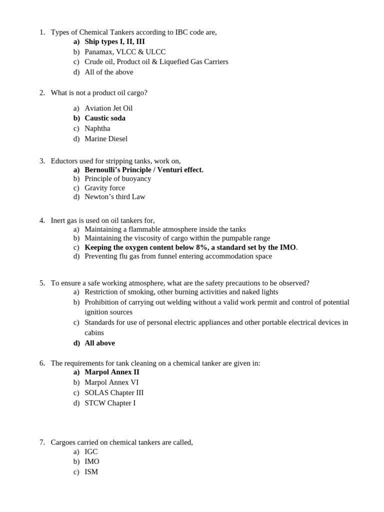 Proficiency in Oil Tanker Familiarization - 2 | PDF | Oil Tanker | Gases