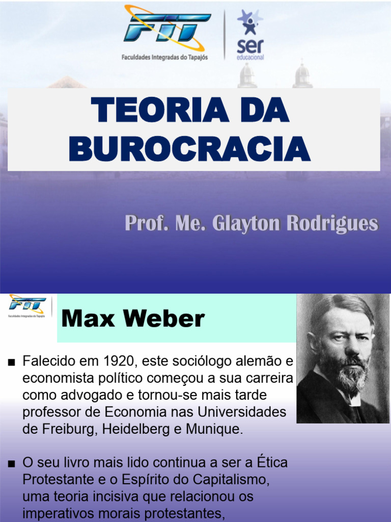 2024-2 Aula - 1 - Tipos de Gestores | PDF | Burocracia | Max Weber