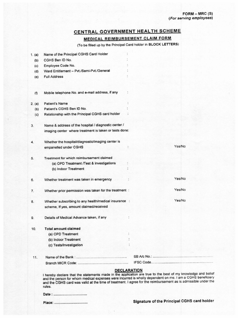 Madicial Claim 121-20193-02-47-Pmcghs-Medical-Reimbursement-Form-For ...