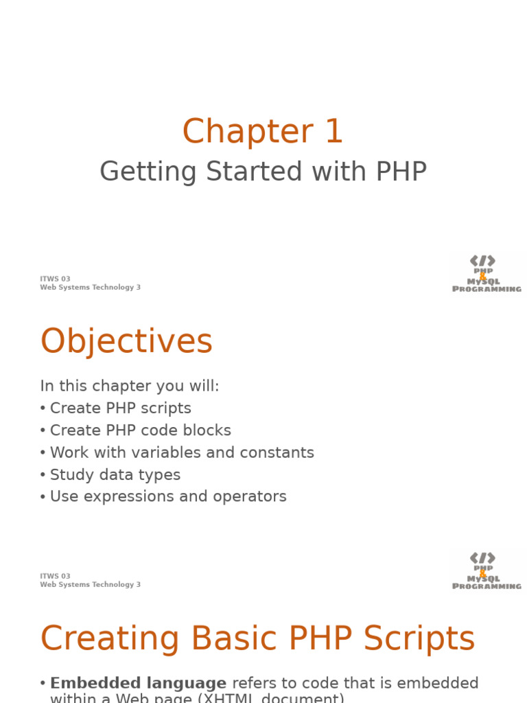 Introduction to PHP Scripting Basics | PDF | Php | World Wide Web