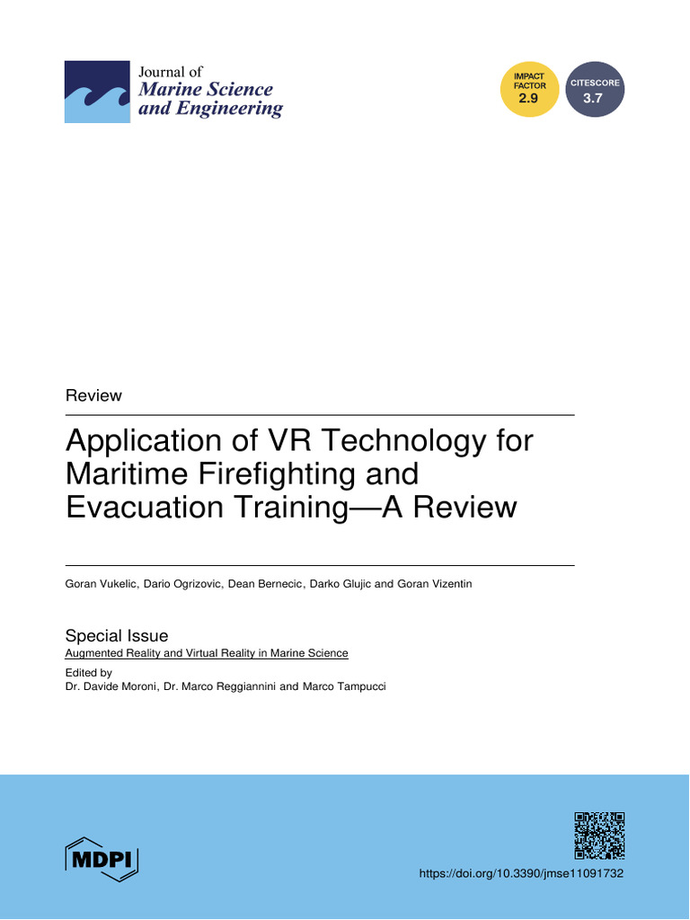Application of VR Technology For Maritime Firefighting and Evacuation Training-A Review | PDF ...