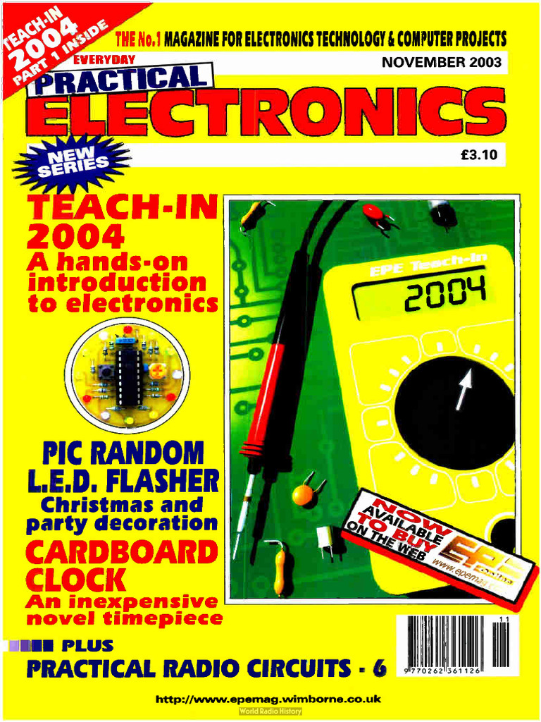 Everyday Practical Electronics 2003 11 | PDF | Personal Computers | Cable Television